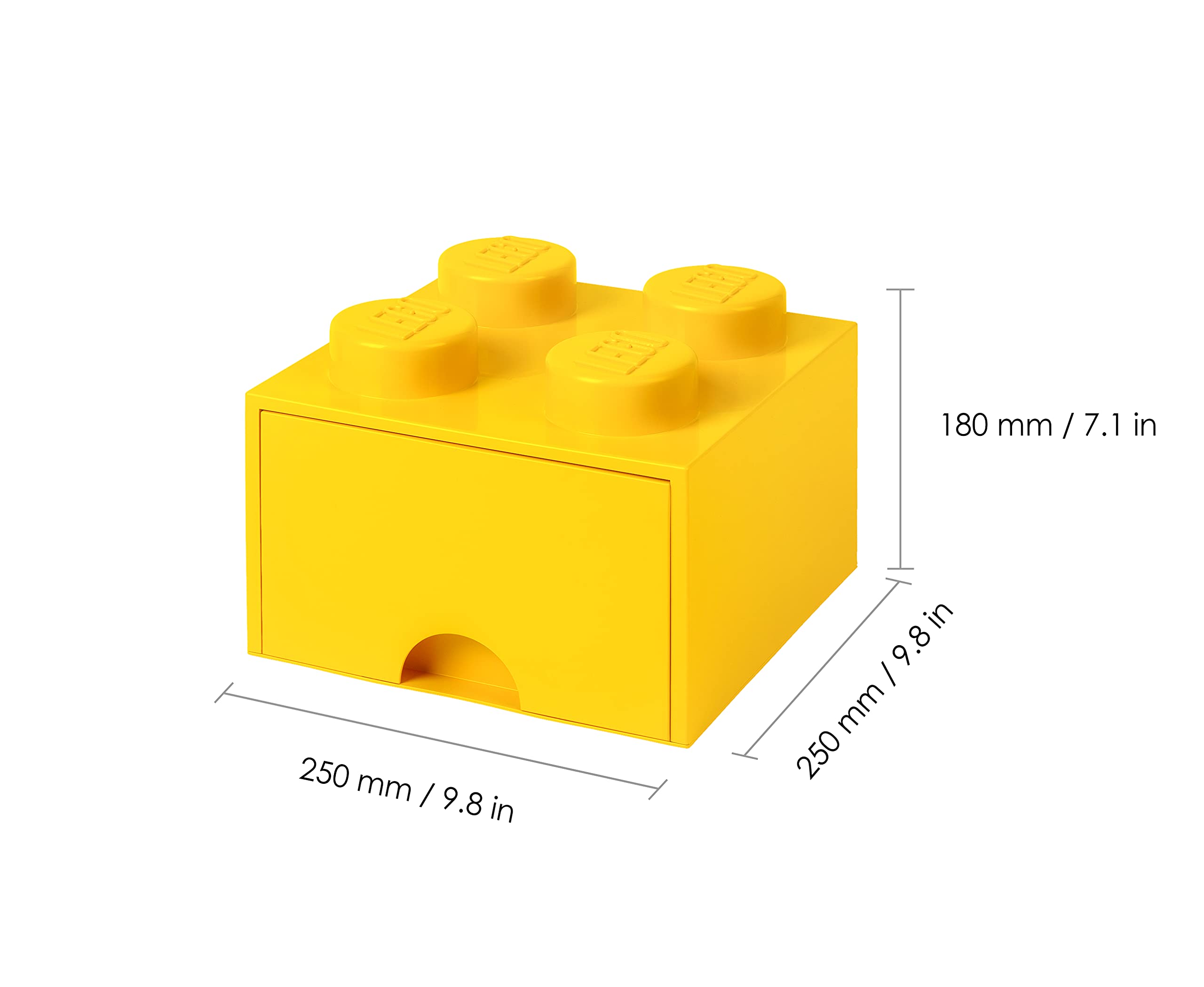 LEGO Brick Drawer 4 Bright Yellow