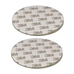 80mm(3.15") circular adhesive plastic disc/one side coated stick pad for suction cup items,2pcs