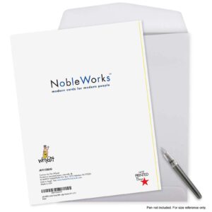 NobleWorks - 1 Large Happy Birthday Card with Envelope (8.5 x 11 Inch) - Funny Cartoon Humor (Buyer Discretion Advised) - I'm Sexy J8312BDG