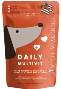 multivitamin chews treats for dogs - daily dog vitamins - great nutrition for picky eaters, dogs love them