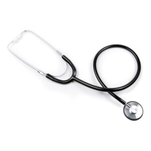 mckesson general exam stethoscope - medical-grade, lightweight design, and precision acoustic performance - 1-tube, single sided chestpiece - black, 21 in. tube, 1 count