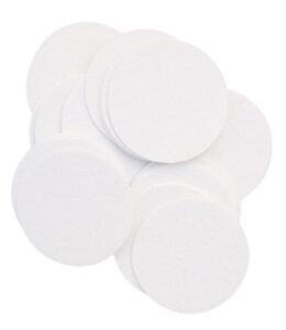 playfully ever after 4 inch white 16pc stiff felt circles