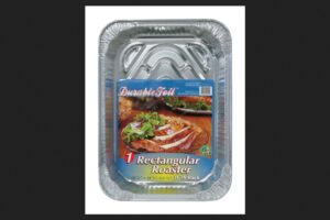 home plus durable foil 11-7/8" w x 16-5/8" l roasting rack and pan silver 1 pk - case of: 12