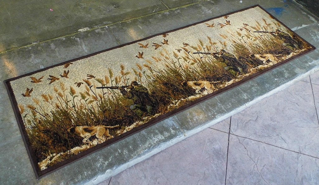 Duck Bird Hunting Scene Area Rug (2 Feet 2 Inch X 7 Feet 2 Inch Runner)