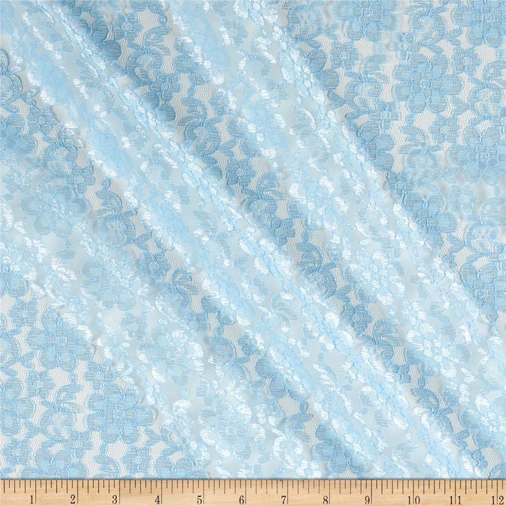 Raschelle Lace Baby Blue, Fabric by the Yard