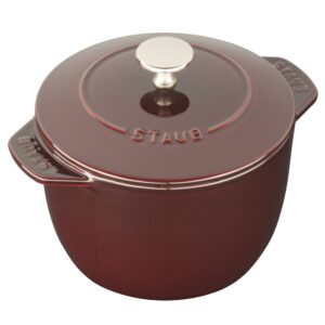 staub cast iron 1.5-qt petite french oven - grenadine, made in france