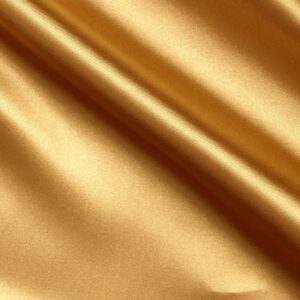 stretch charmeuse satin sungold, fabric by the yard