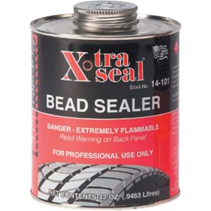 xtra seal tire bead sealer 32 oz black w/brush top can pro quart