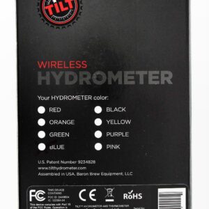 Tilt Wireless Black Hydrometer and Thermometer: Patented Brewing Technology for Precision Monitoring & Control for Fermentation of Beer, Wine, Cider, Mead & More