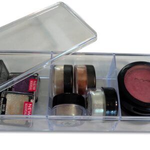 Organizer and Storage With Lid For Makeup, Toiletries, Jewelry, Tea Bags, Crafts and Scrapbook Supplies