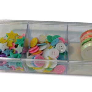 Organizer and Storage With Lid For Makeup, Toiletries, Jewelry, Tea Bags, Crafts and Scrapbook Supplies