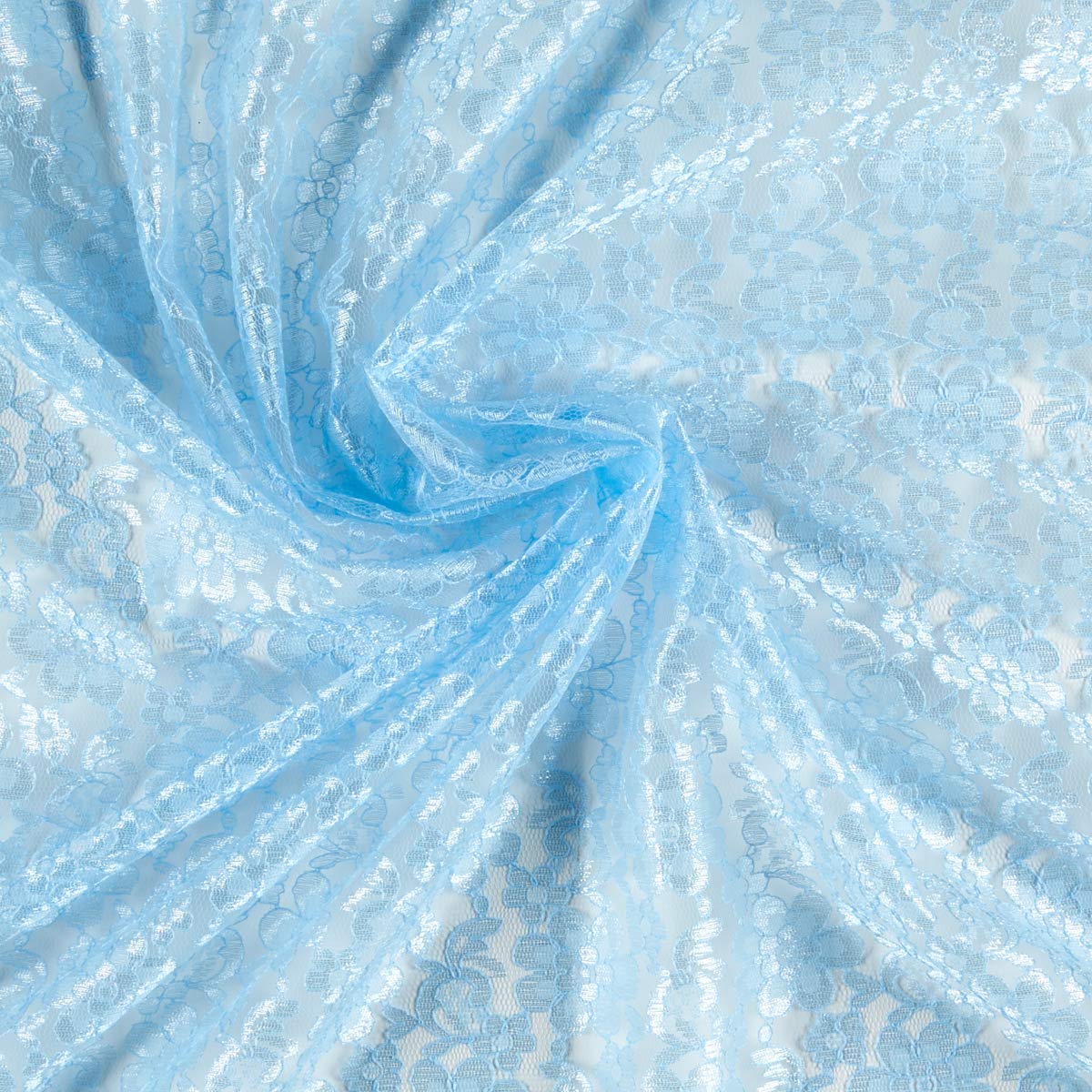 Raschelle Lace Baby Blue, Fabric by the Yard