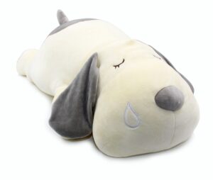 vintoys very soft dog big hugging pillow plush puppy stuffed animals gray 23.5"