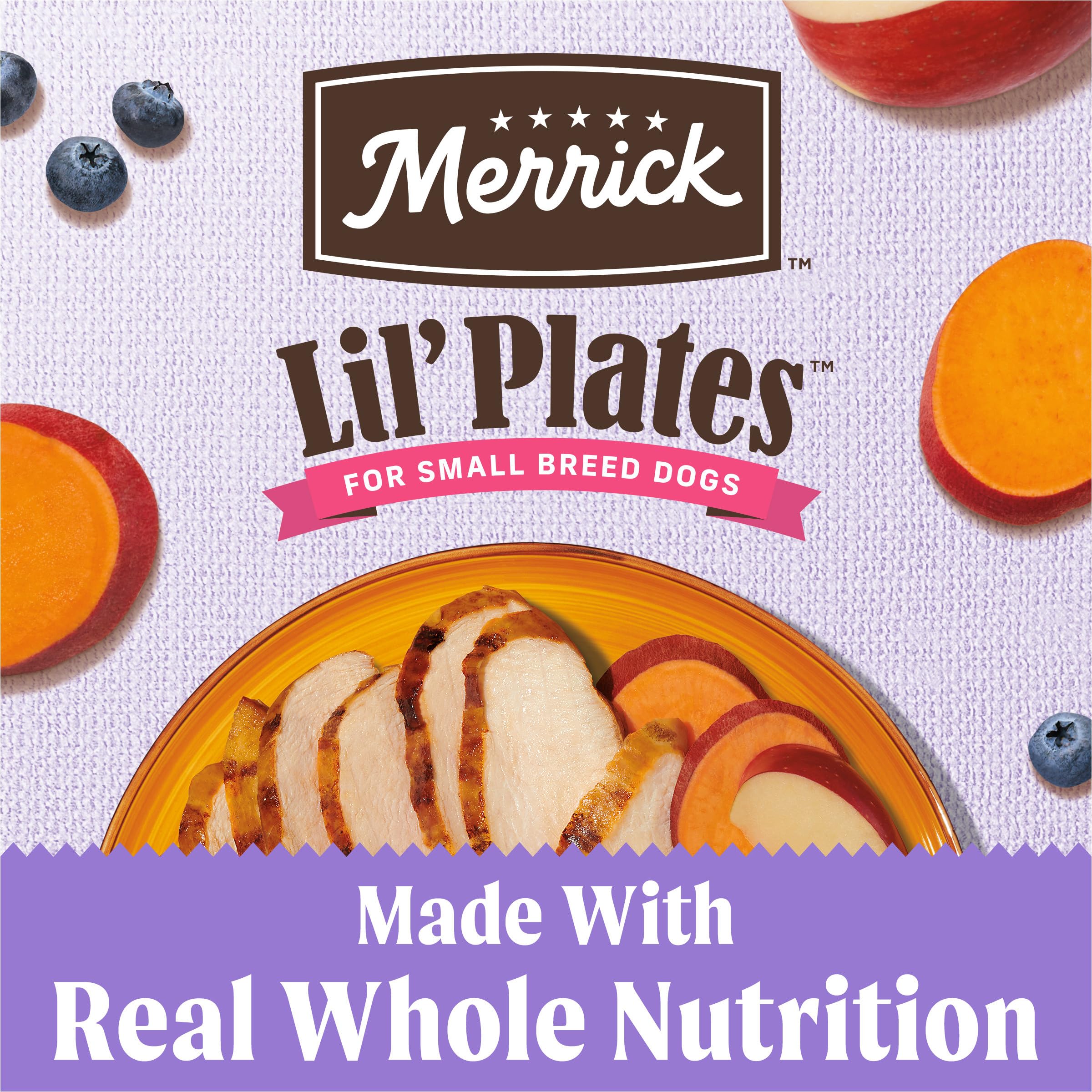 Merrick Lil’ Plates Premium Grain Free Dry Puppy Food For Small Dogs, Real Chicken And Sweet Potato Kibble - 4.0 lb. Bag