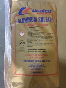 aluminum sulfate"al2(so4)3" minimum 99% pure! 50lb bag!