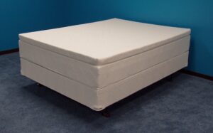 strobel organic "animal kingdom" softside waterbed patented leak-proof, 10" fill, with 3" natural latex foam pillowtop, complete set, twin