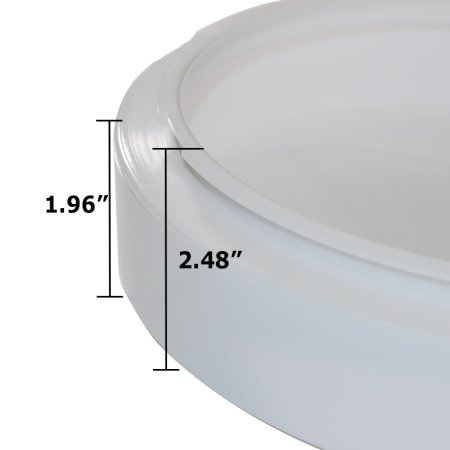 Beam Lighting 11in White Round Acrylic Drum Style Cover/Lens for Fixture with 8in Circline Bulb