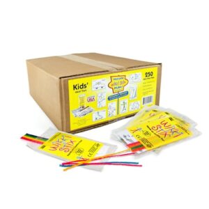 wikki stix mini play paks, 250 individual paks! great for restaurants, parties, travel, classrooms giving, made in the usa!