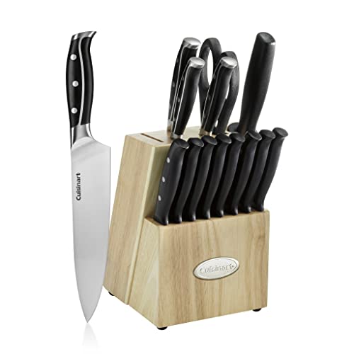 Cuisinart C77TRN-15P Nitrogen Collection 15-Piece Knife Block Set, Black