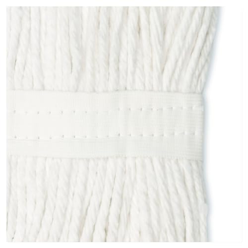 Boardwalk Cut-End Wet Mop Head, Cotton, #16, White, 12/Carton