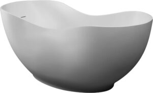 alfi brand ab9949 66" white solid surface smooth resin soaking bathtub, 65.75" l x 31.5" w x 28.5" h