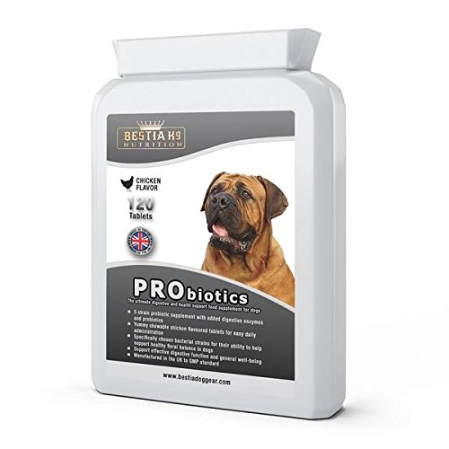 Bestia K9 Nutrition PRObiotics- The Ultimate Digestive and Health Support Food Supplement for Dogs