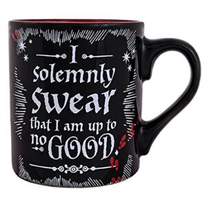 silver buffalo harry potter i solemnly swear that i am up to no good ceramic mug, 14-ounces