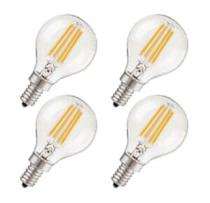 ctkcom g45 4w e14 base candelabra led bulbs dimmable(4 pack)-vintage edison led bulb 40w equivalent 2700k warm white lamp for home,pendant lights,sconces,antique light fixtures 110v~130v ac