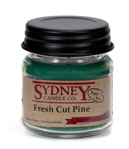 sydney candle co. fall candles | soy mason jar candle | fall scented candles for home | holiday candle (7.5 oz) (fresh cut pine)