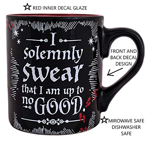 Silver Buffalo Harry Potter I Solemnly Swear That I Am Up to No Good Ceramic Mug, 14-Ounces