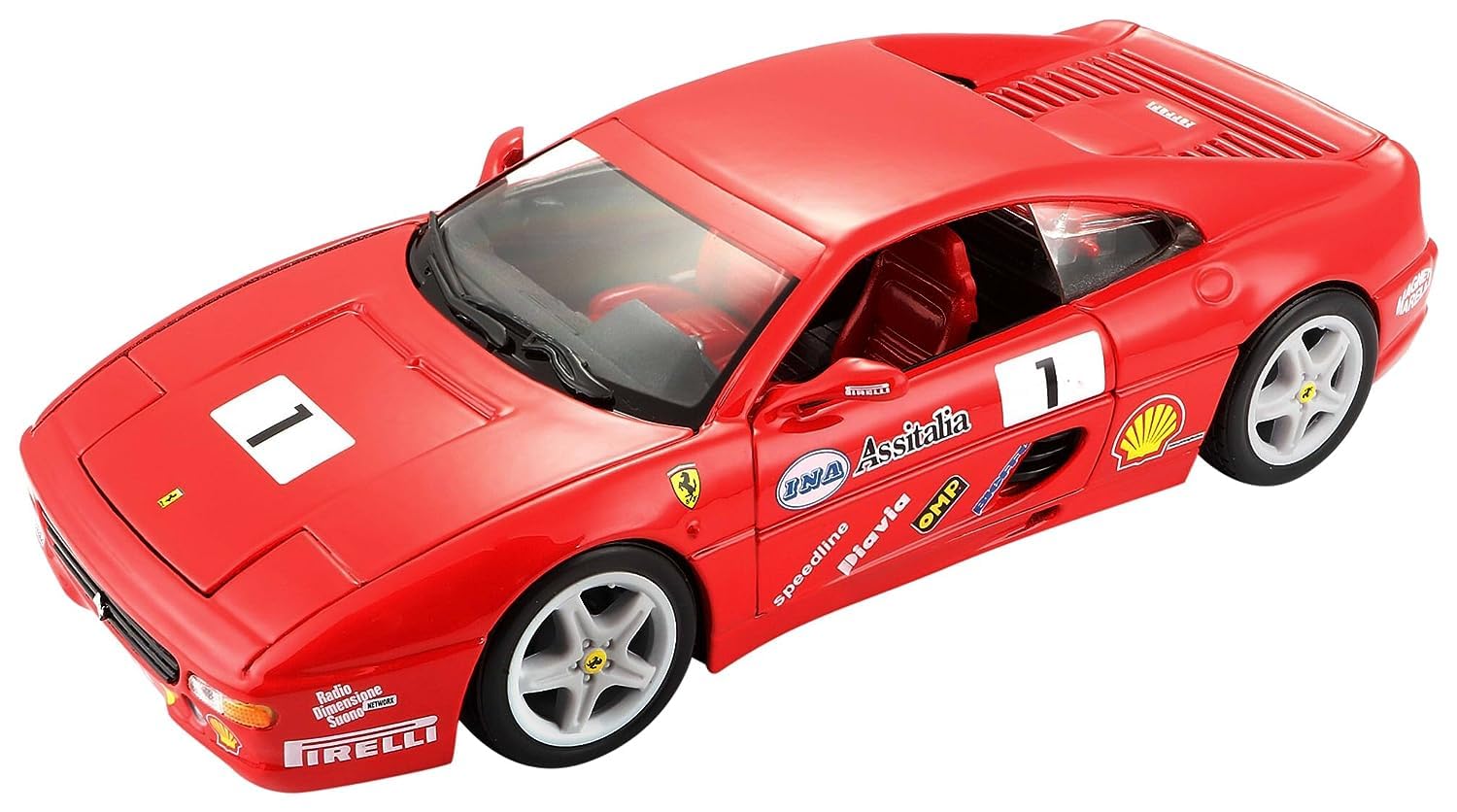 Bburago 18-26306 1/24 Scale - Ferrari F355 Challenge, Red