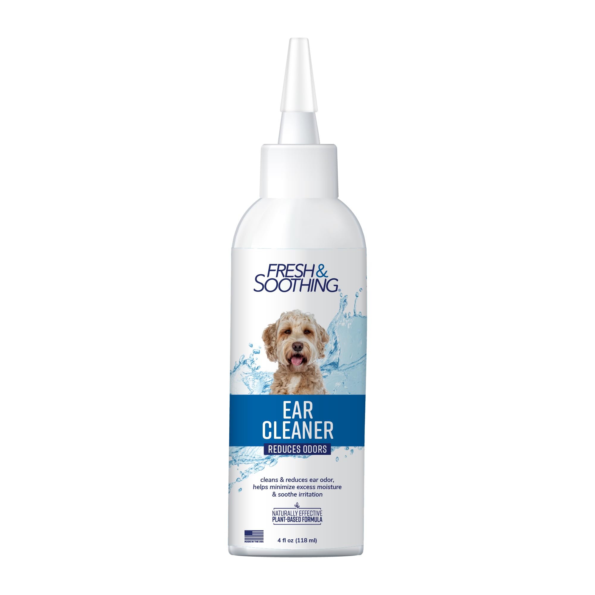 Fresh & Soothing Ear Cleaner for Pets, 4oz