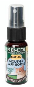 homeopath ellen's turbo cat-10 mouth and gum sores by remedi animal solutions ®