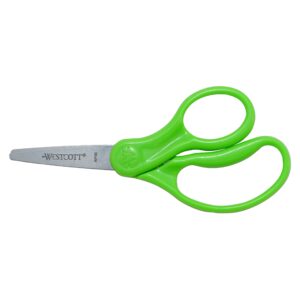 Westcott Scissors For Kids, 5’’ Pointed Safety Scissors, Assorted, 6 Pack (16455)