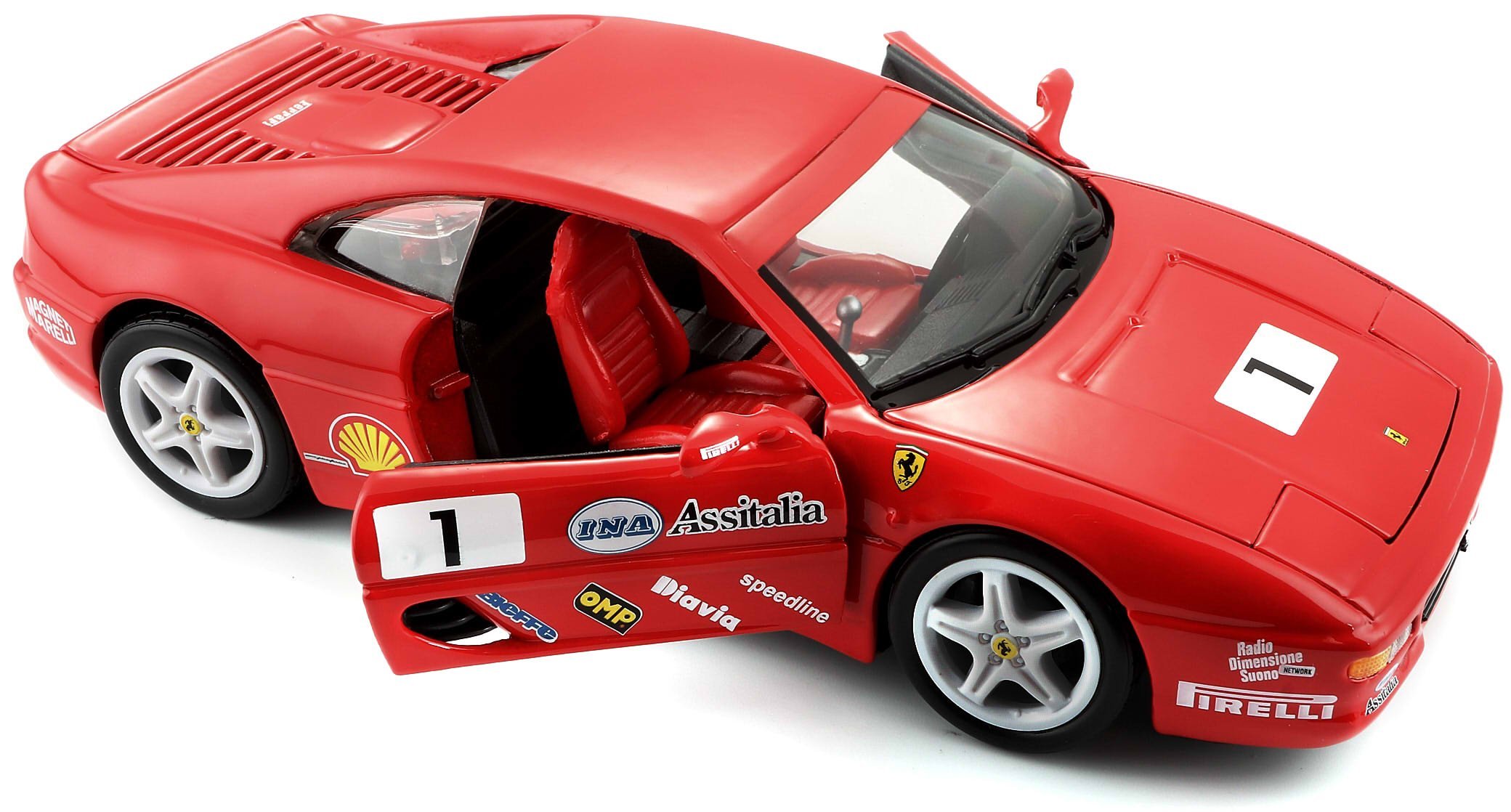 Bburago 18-26306 1/24 Scale - Ferrari F355 Challenge, Red