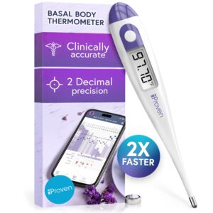 basal body thermometer - ovulation predictor - bbt for fertility tracking - works with every ovulation app - accurate and highly sensitive - for natural family planning - bbt-113ai by iproven