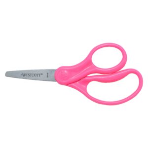 Westcott Scissors For Kids, 5’’ Pointed Safety Scissors, Assorted, 6 Pack (16455)