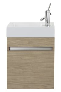 cutler kitchen and bath sangallo space saver bathroom vanity, 18 inches