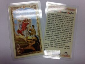 saint francis imports holy prayer cards for the prayer to the archangel raphael in english hc9-532e