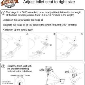 Sanilo Soft Close Toilet Seat ELONGATED, Quiet and Slow Close Lid and Seat, Strong Bumpers and Hinges, Ocean