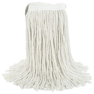 Boardwalk Cut-End Wet Mop Head, Cotton, #16, White, 12/Carton