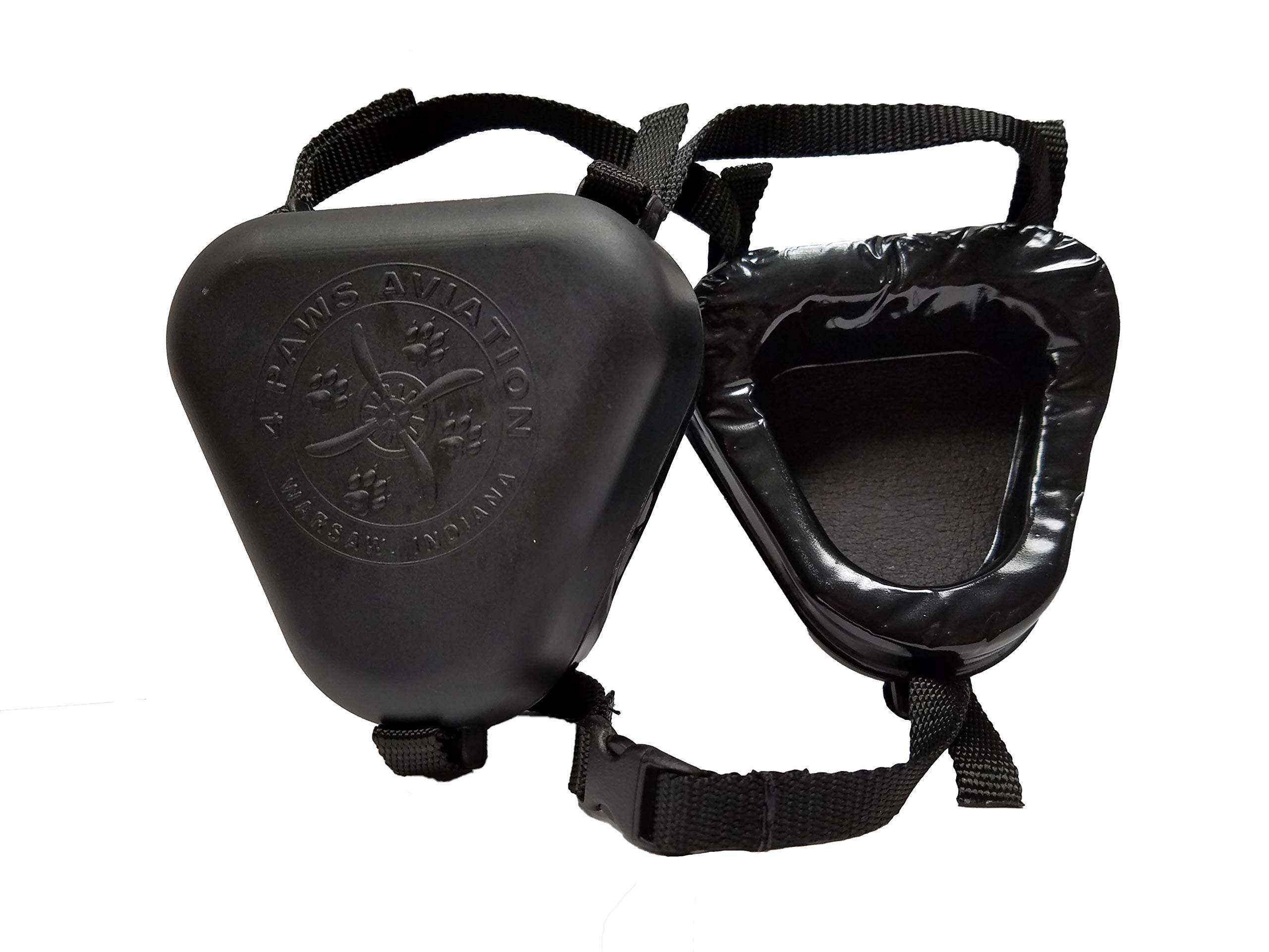 4 Paws Aviation K-9 Ear Muffs (Medium, Black)