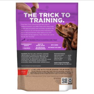 Cloud Star Tricky Trainers Soft & Chewy Dog Training Treats 5 oz Pouch, Liver Flavor, Grain-Free Low Calorie Behavior Aid with 310 treats