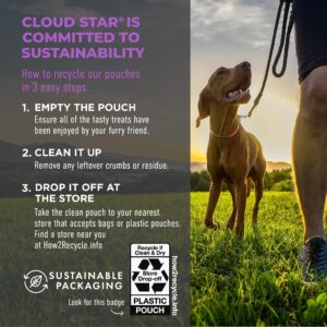 Cloud Star Tricky Trainers Soft & Chewy Dog Training Treats 5 oz Pouch, Liver Flavor, Grain-Free Low Calorie Behavior Aid with 310 treats