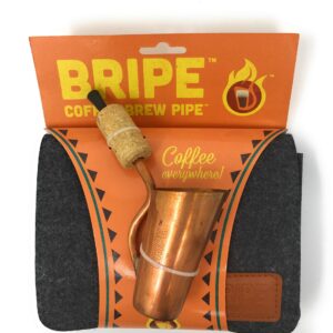 Bripe Coffee Brew Pipe Kit, Portable Espresso or Tea Maker for Traveling, Torch Lighter Included