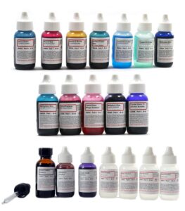 aldon innovating science complete microscope slide stains kit - 19 chemicals in 30ml dropper bottles - includes vital stains (7), bacteria stains (5), gram stains (7) & instruction manual