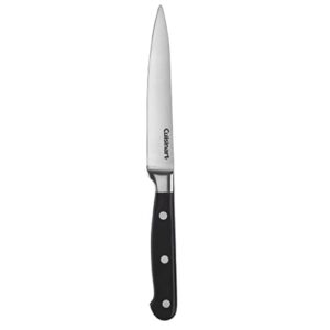 cuisinart c77tr-5sut triple rivet collection 5" serrated utility knife, black