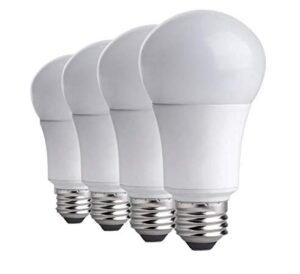 ctkcom a19 led light bulbs 5w(4 pack)- 40 watt equivalent 6000k daylight white led light bulbs e26/e27 base,270 degree beam angle for home dining room bedroom living room,ul listed,pack of 4