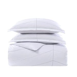 City Scene - King Size Duvet Cover Set, Smooth & Soft Bedding with Matching Shams, Modern Home Decor (Courtney White, King)