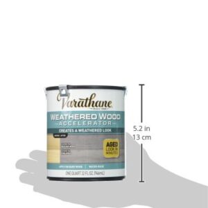 Varathane 313835 Weathered Wood Accelerator, Quart, Gray